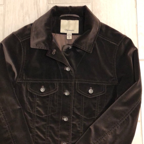 Faconnable | Jackets & Coats | Faconnable Brown Velvet Jacket Blazer ...